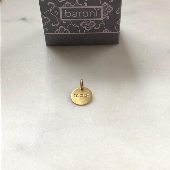 Baroni | Jewelry | Baroni Gold Plated Mom Charm Pendant | Poshmark